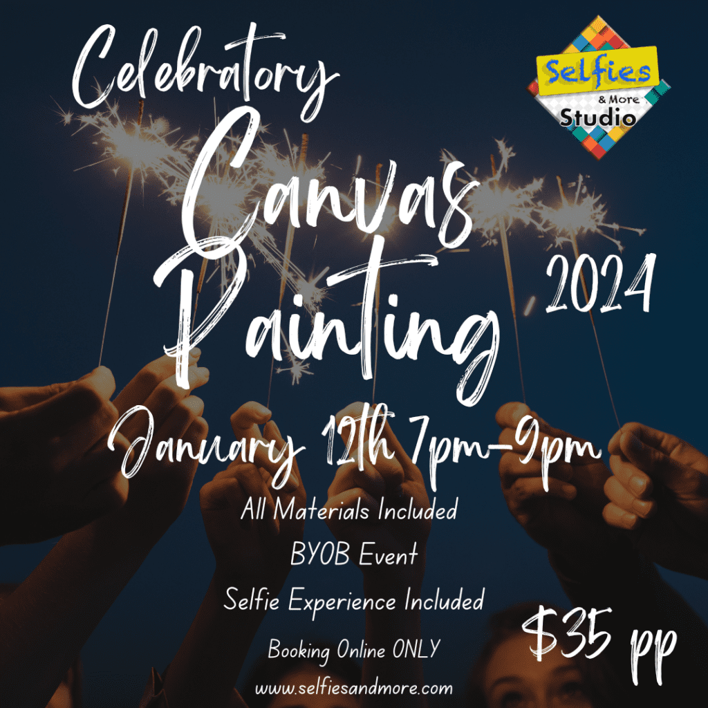 Celebratory Sip, Canvas Painting, & Selfie Experience - Stayinmcallen